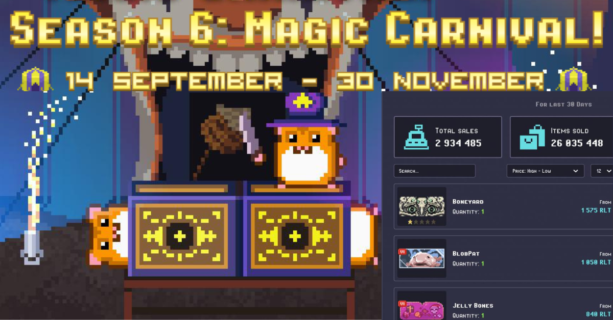 Rollercoin Season 6 - Magic Carnival - Work Smart Earn More